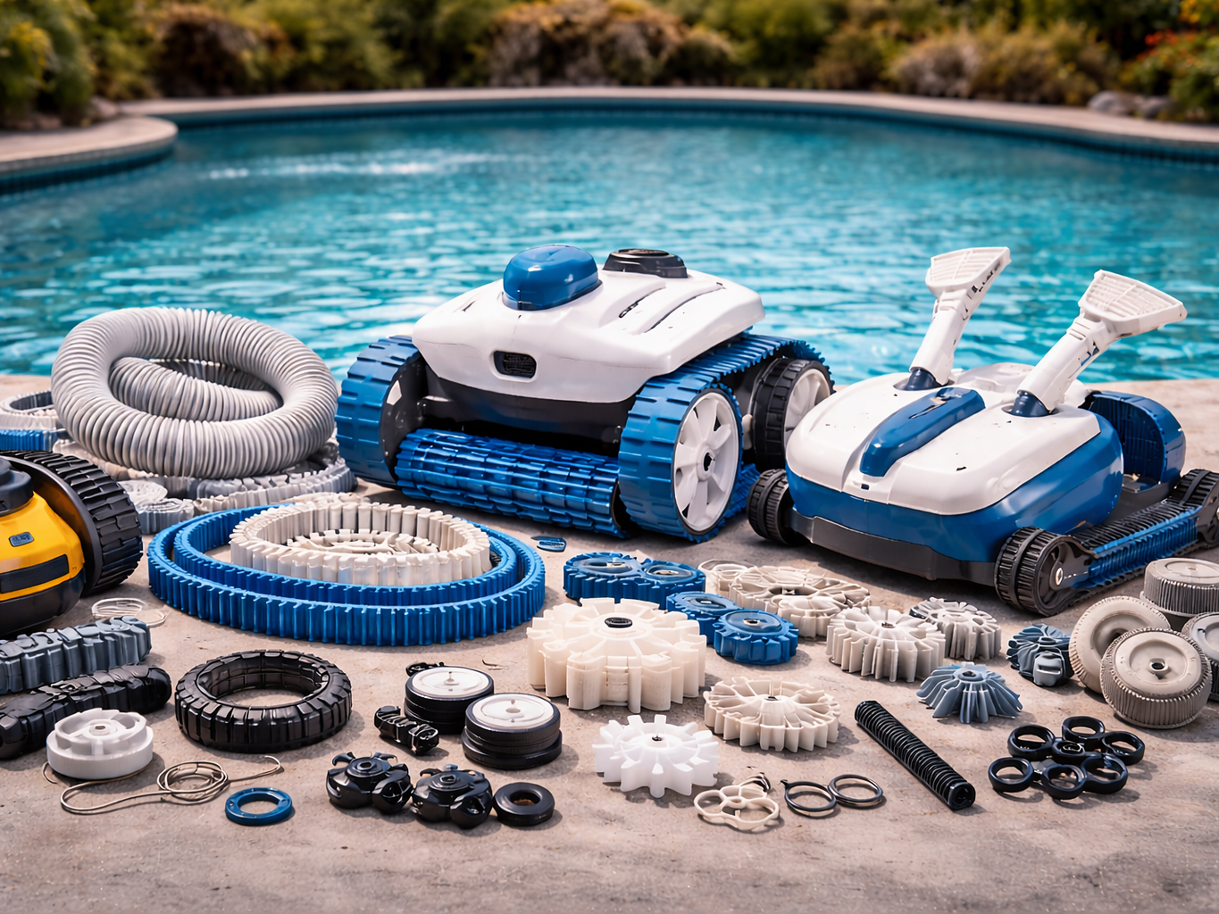 Pool Cleaner Replacement Parts - Brushes, Wheels, Hoses, Belts – Aqua ...