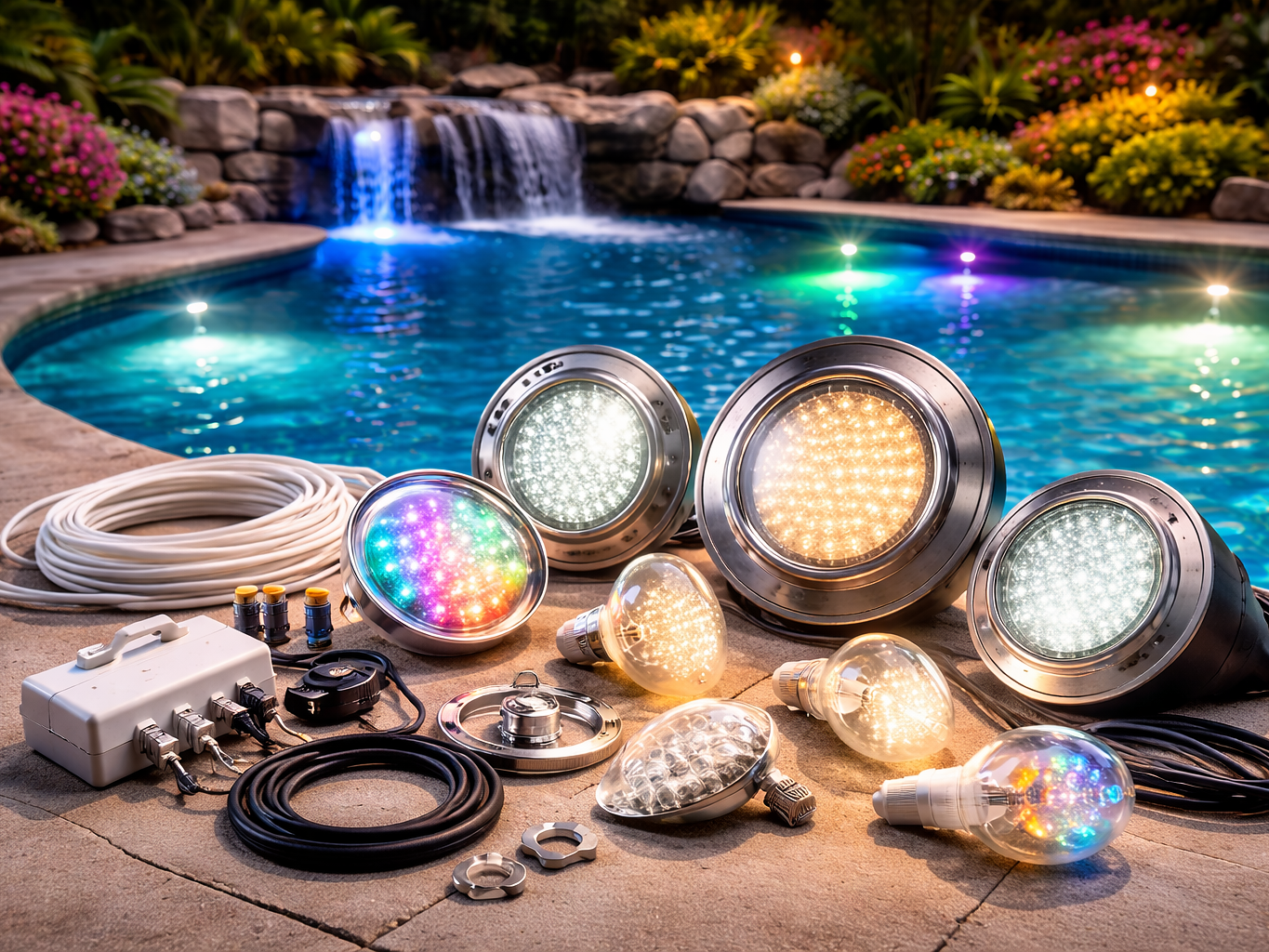 Pool & Spa Light Parts – Replacement Bulbs, Gaskets, Lenses – Aqua ...
