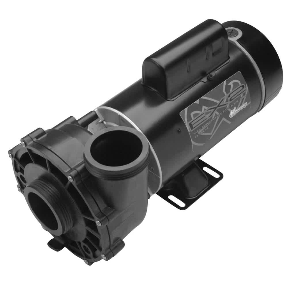 Waterway EX 2 48-Frame 2HP Dual-Speed Spa Pump, 2in. Intake, 2in. Disc ...